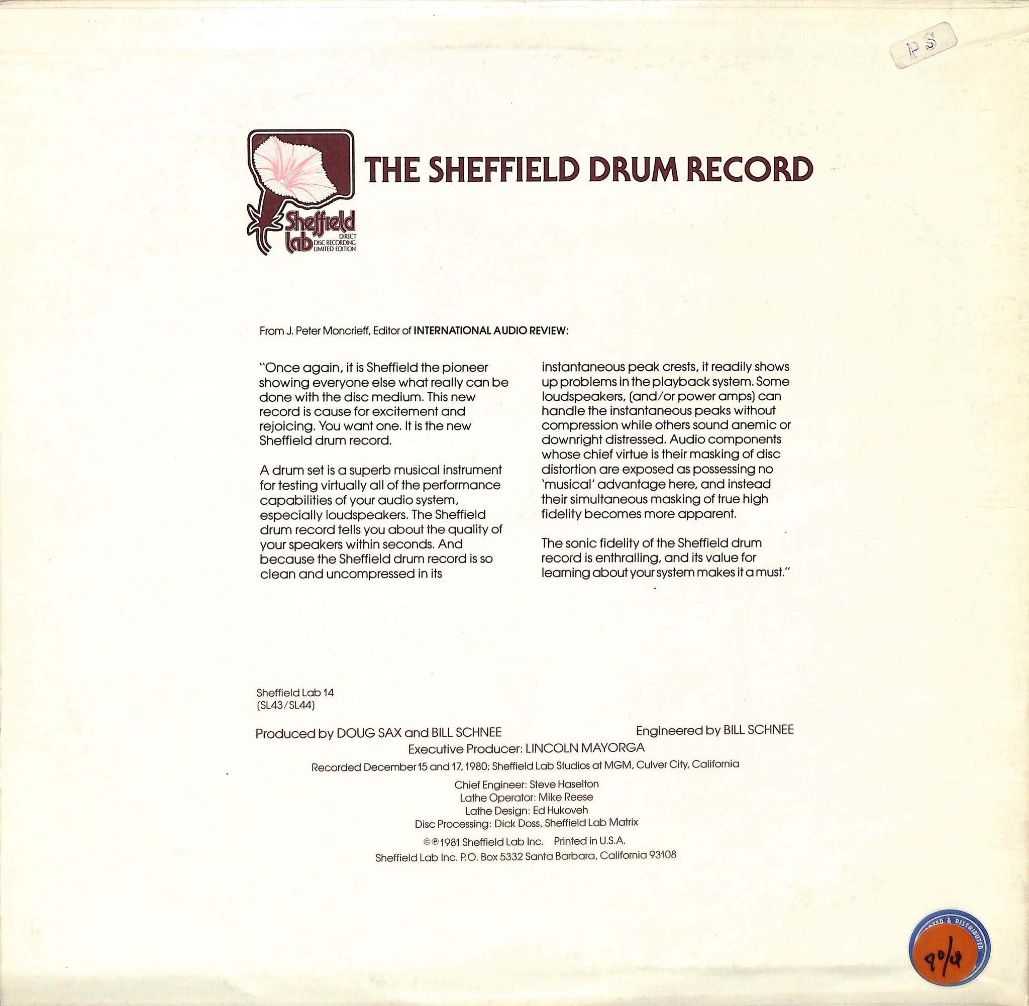 The Sheffield Drum Record by Jim Keltner / Ron Tutt | PosseCut.com