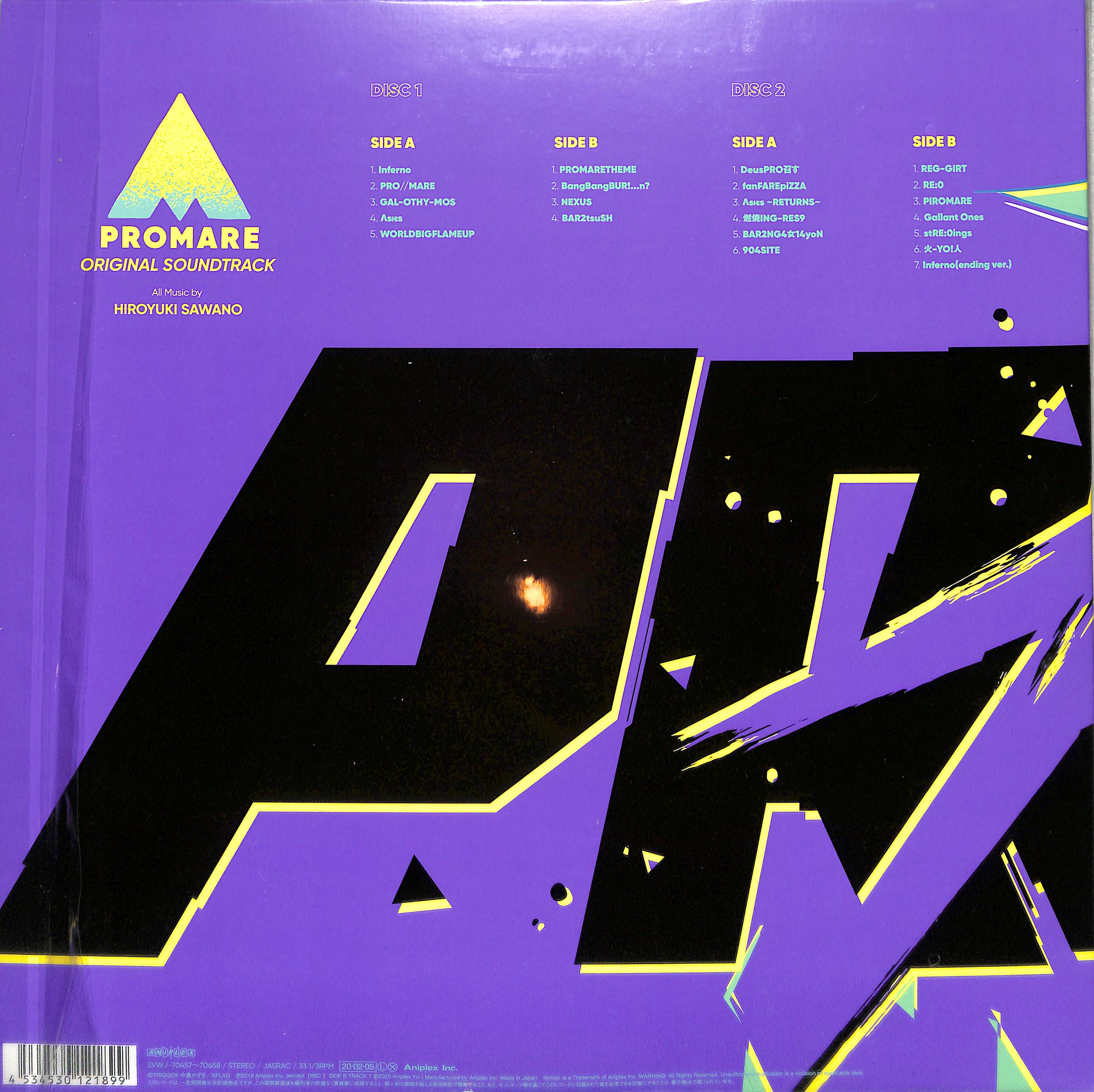 Promare Original Soundtrack by Hiroyuki Sawano = Hiroyuki Sawano ...